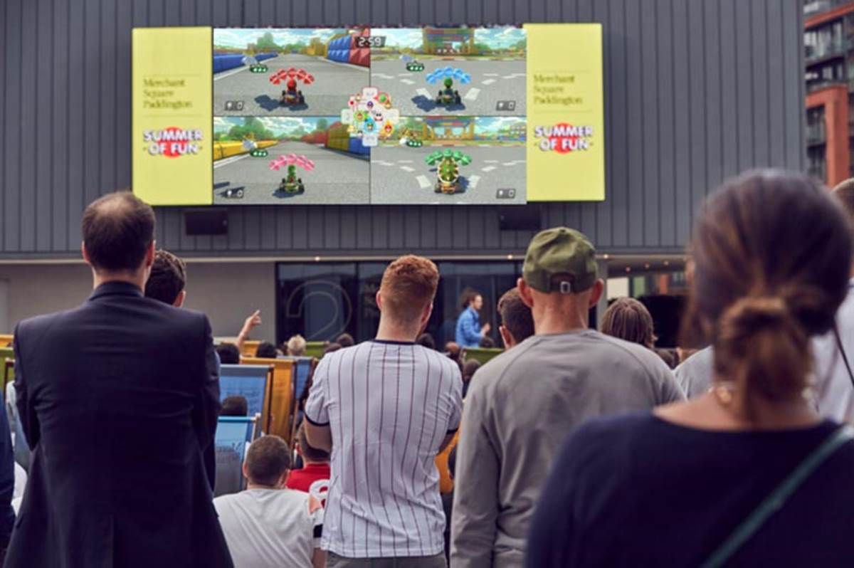 Biggest Multi-Player Gaming Screen | Merchant Square | London